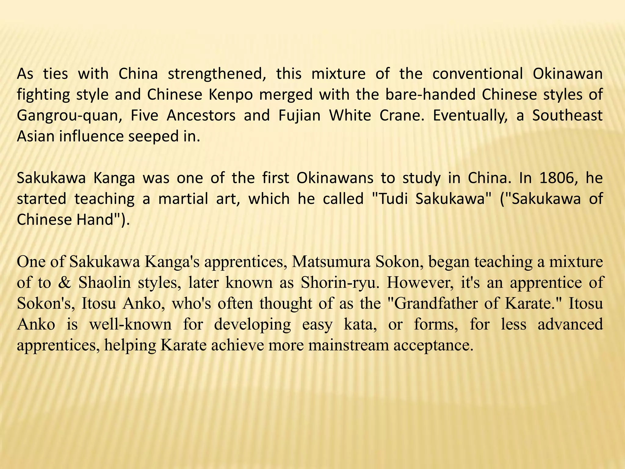 A guide to the history of karate | PDF