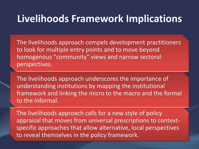 A Guide to the Livelihoods Framework | PPTX