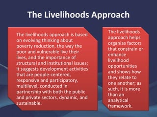 A Guide to the Livelihoods Framework | PPTX