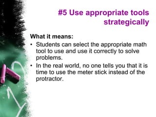 A Guide to the Mathematical Practice Standards in Mathematics.ppt