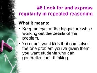 A Guide to the Mathematical Practice Standards in Mathematics.ppt