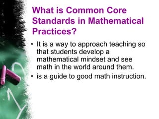 A Guide to the Mathematical Practice Standards in Mathematics.ppt