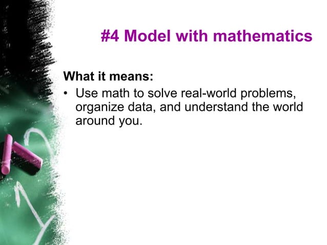 A Guide to the Mathematical Practice Standards in Mathematics.ppt ...