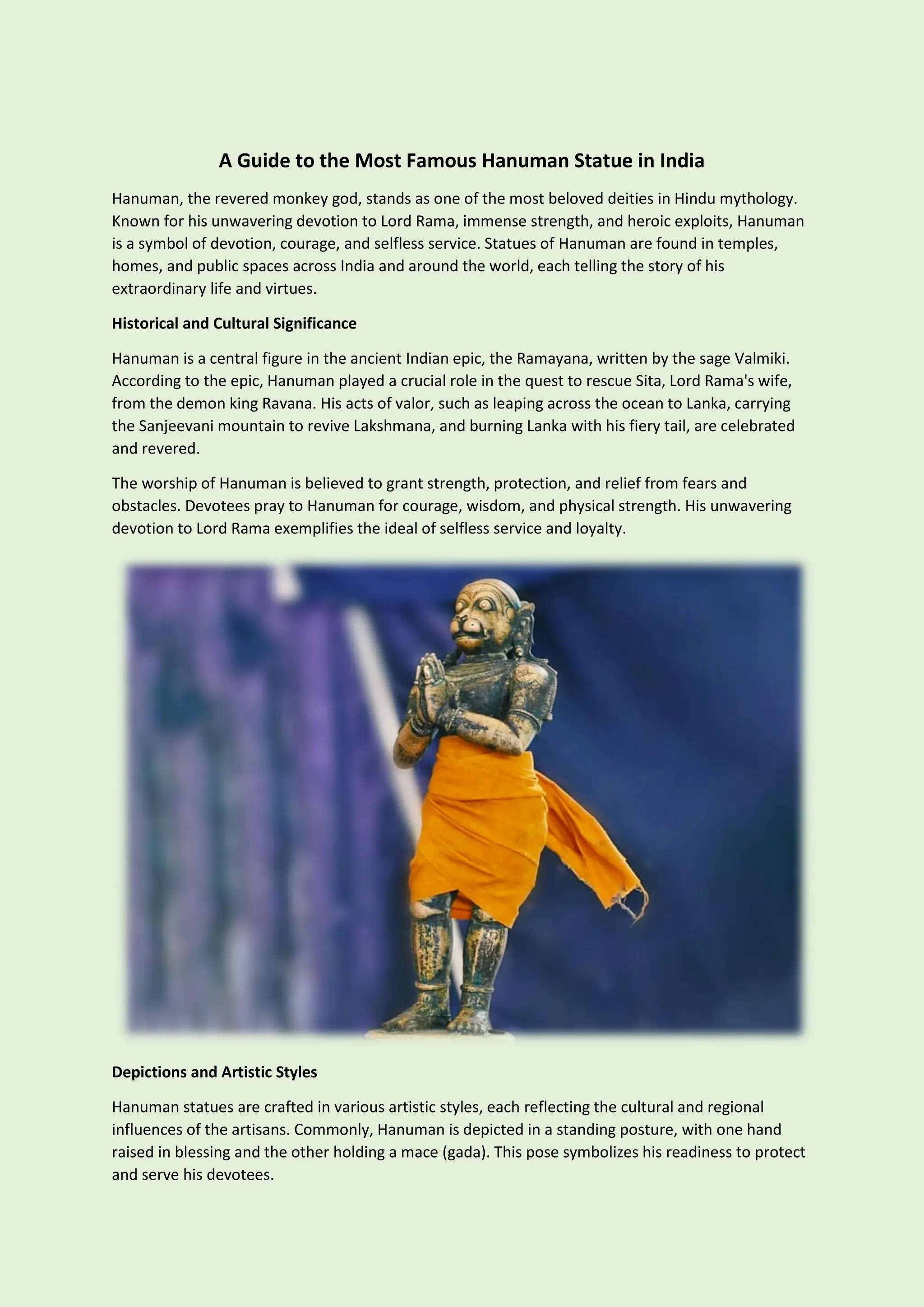A Guide to the Most Famous Hanuman Statue in India.pdf
