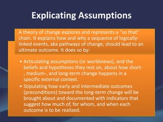 A Guide to Theories of Change | PPTX