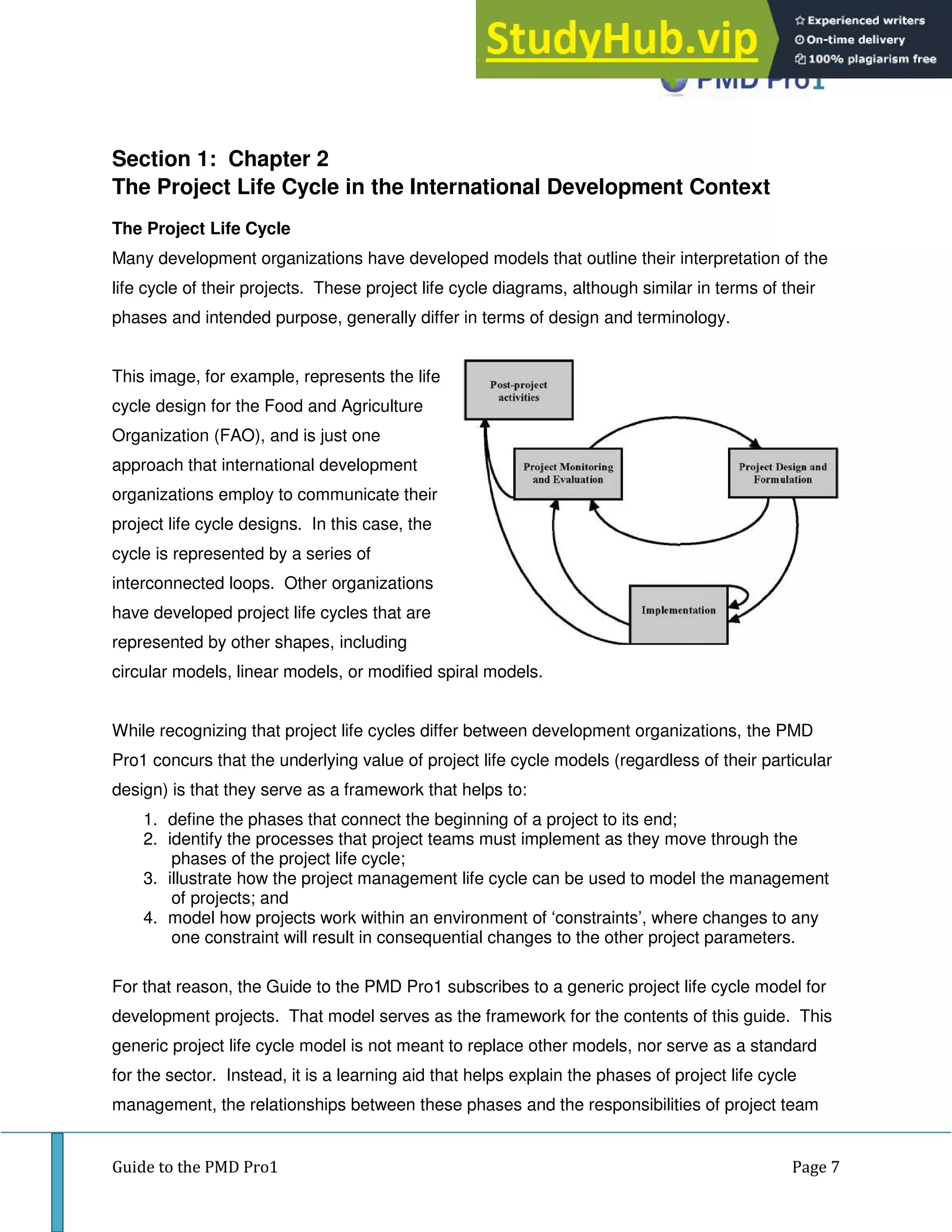 A Guide To The PMD Pro1 Project Management For Development Professionals Level 1 Guide To The ...