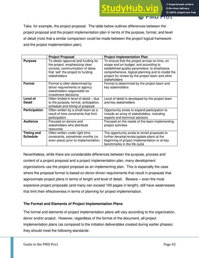 A Guide To The PMD Pro1 Project Management For Development Professionals Level 1 Guide To The ...