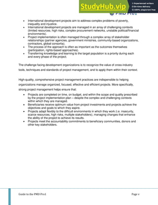 A Guide To The PMD Pro1 Project Management For Development ...