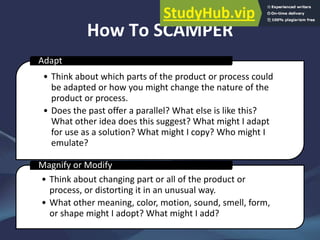 A Guide To The SCAMPER Technique | PDF
