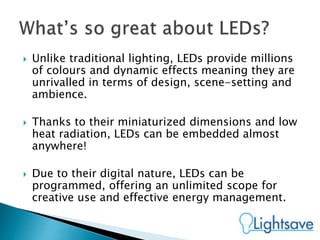 A guide to the specification of led lighting | PPTX