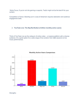 A Guide to the Top 8 Live Streaming Platforms | PDF