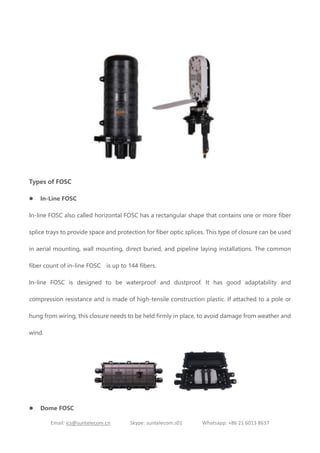 A Guide To Understanding Fiber Optic Splice Closure（FOSC） | PDF