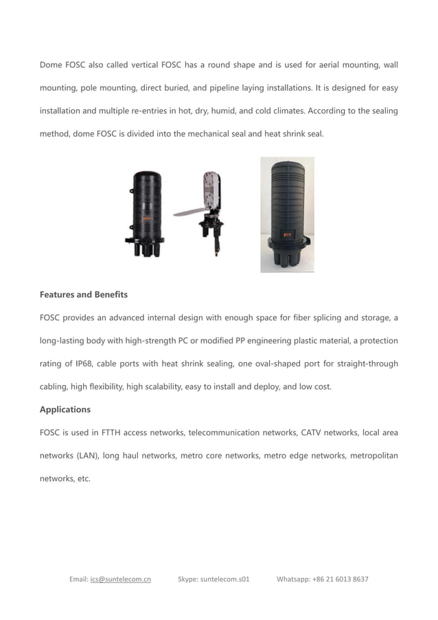 A Guide To Understanding Fiber Optic Splice Closure（FOSC） | PDF