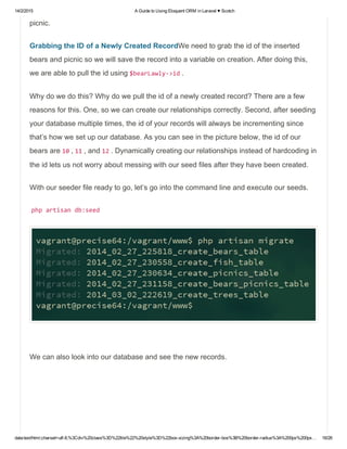 A guide to using eloquent orm in laravel ♥ scotch | PDF | Databases ...