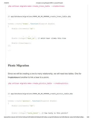 A guide to using eloquent orm in laravel ♥ scotch | PDF | Databases | Computer Software and ...
