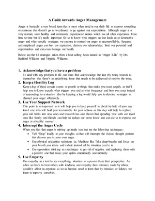 Guide - Anger Management | PDF