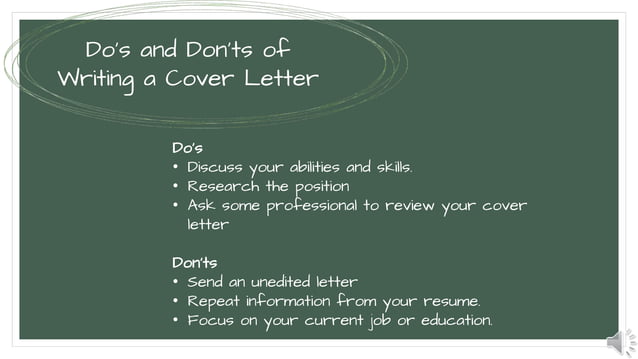 A Guide To Write An Outstanding Cover Letter | PPT
