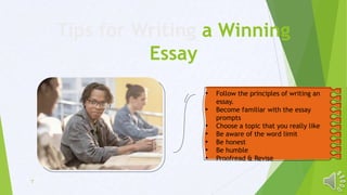 A Guide To Write A Winning Scholarship Essay | PPT