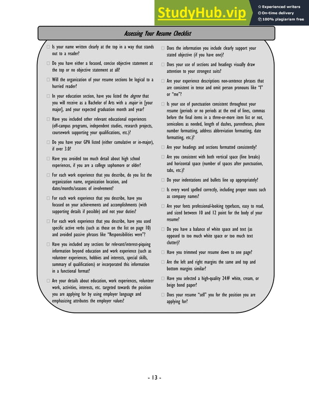 A Guide To Writing Effective Resumes And Cover Letters | PDF