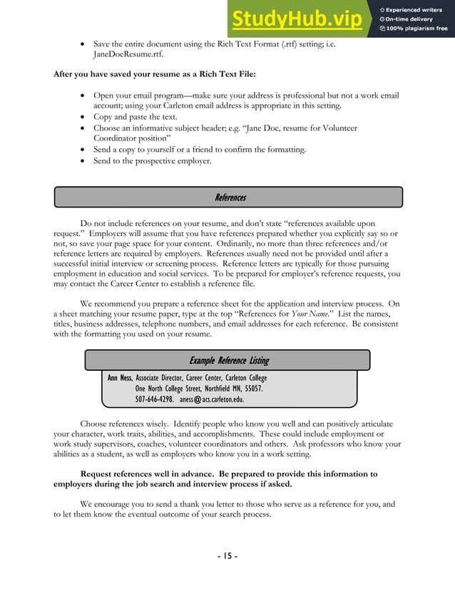 A Guide To Writing Effective Resumes And Cover Letters | PDF