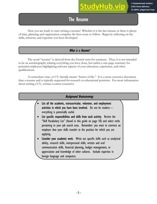 A Guide To Writing Effective Resumes And Cover Letters | PDF