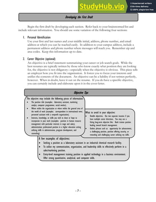 A Guide To Writing Effective Resumes And Cover Letters | PDF