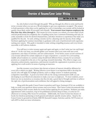 A Guide To Writing Effective Resumes And Cover Letters | PDF