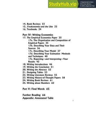 A Guide To Writing In Economics A Guide To Writing In Economics | PDF