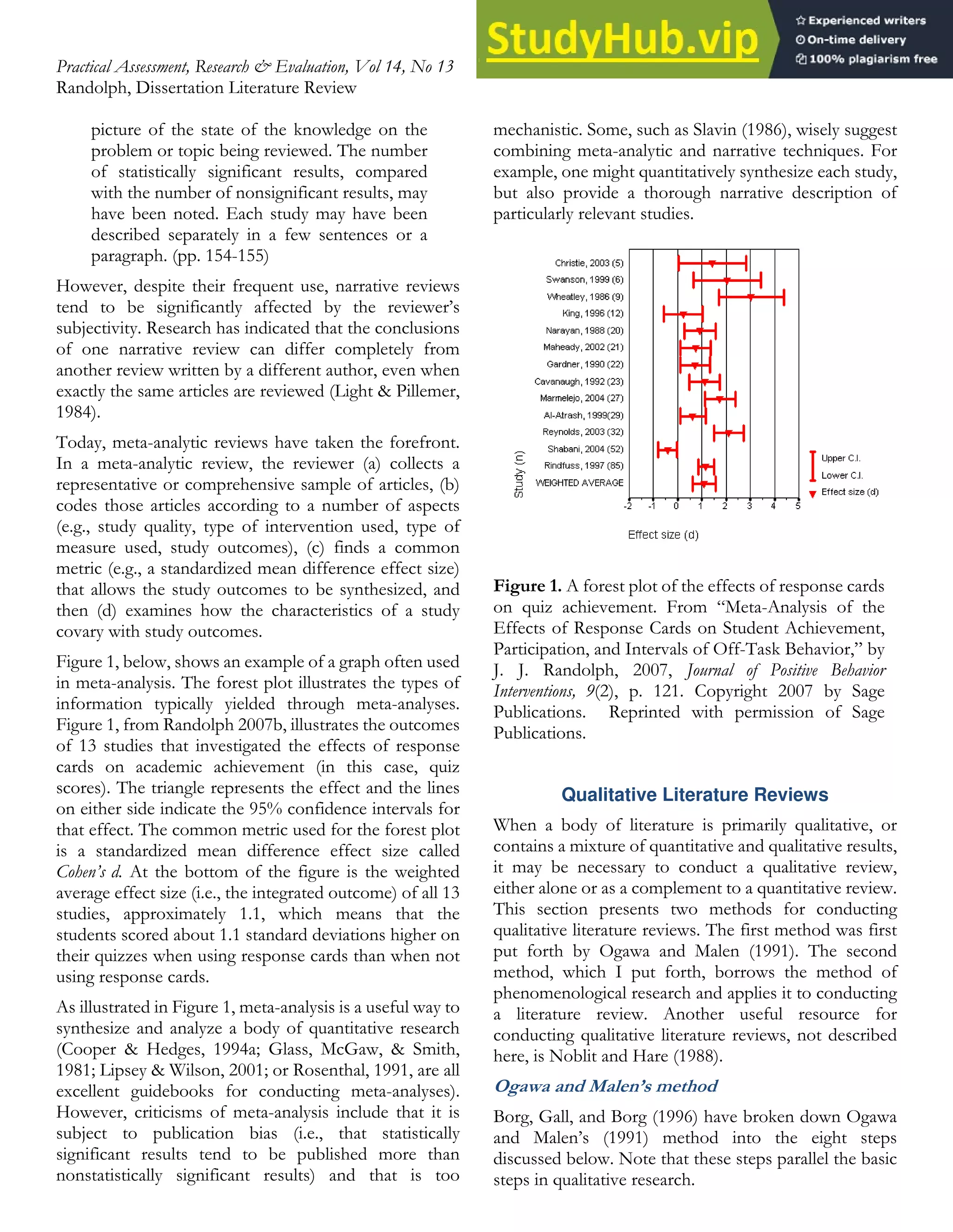 A Guide To Writing The Dissertation Literature Review | PDF