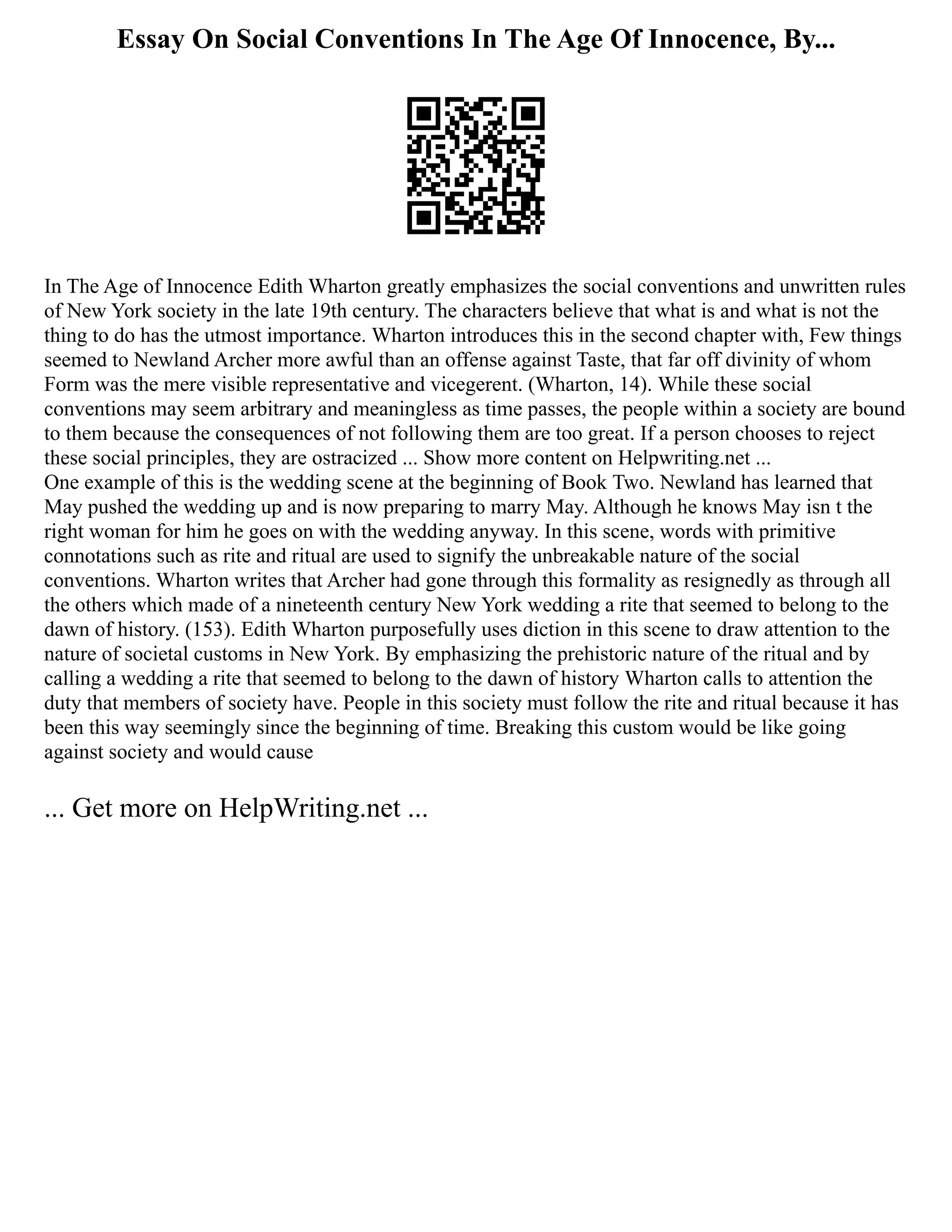 A Guide To Writing The Literary Analysis Essay | PDF