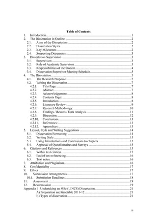 A Guide to Writing Your Master Dissertation | PDF