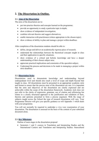 A Guide to Writing Your Master Dissertation | PDF