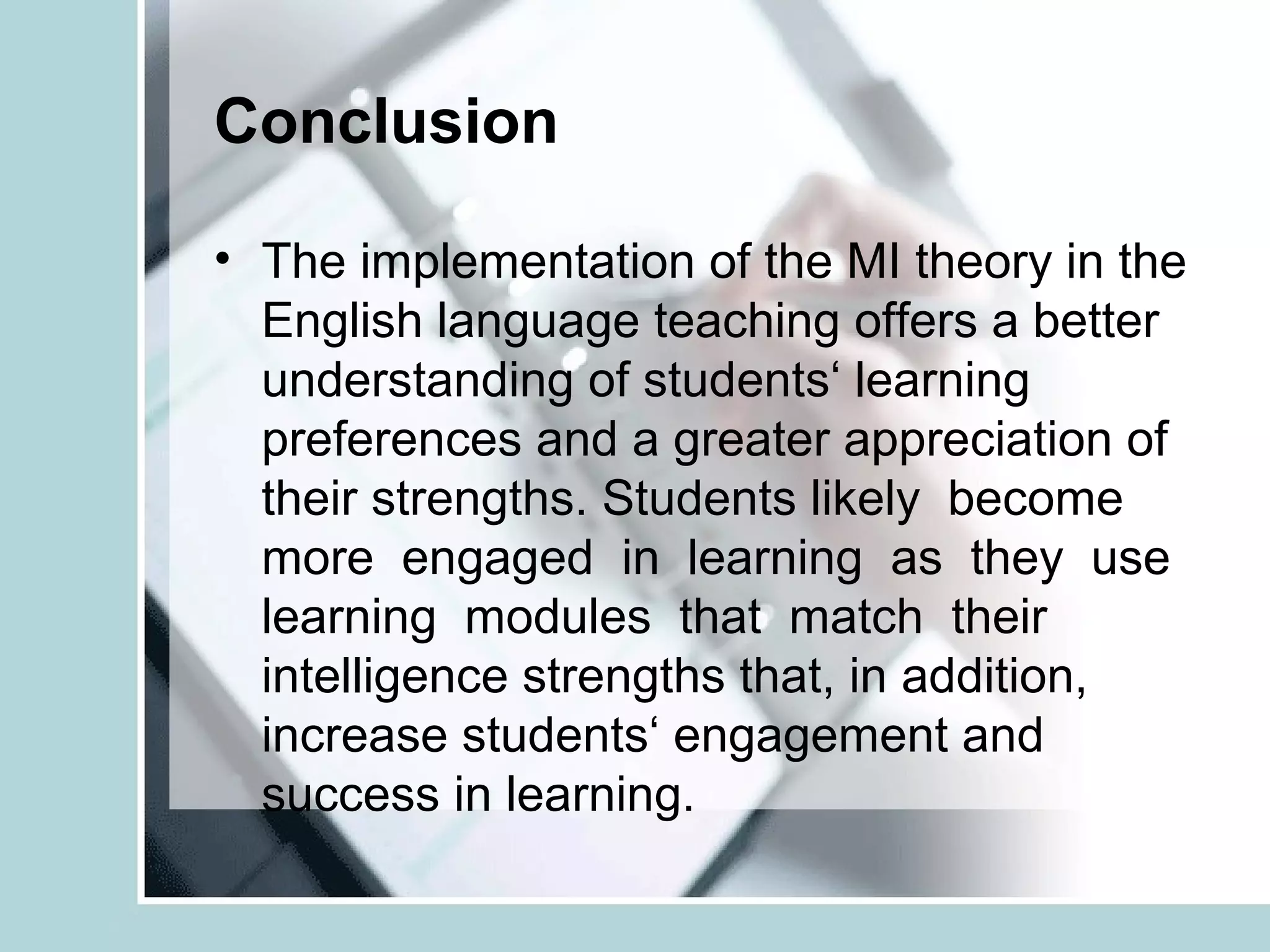 An Overview of Case Studies About the Influence on Multiple ...