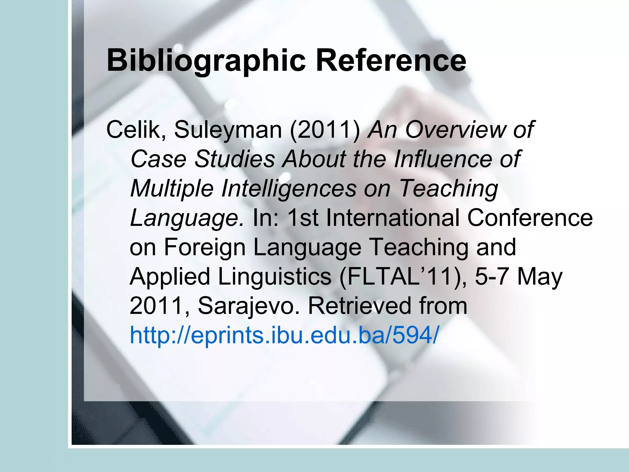 An Overview of Case Studies About the Influence on Multiple ...