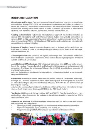 AGU Institutional Report 2019 | PDF