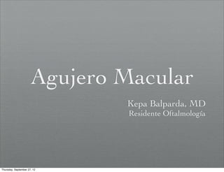 Agujero Macular | PDF