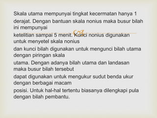 Agus setiyawan tugas metrologi alat ukur linier sudut | PPTX