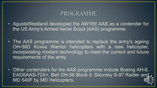 Agusta westland 169 AAS (armed aerial scout), United States of America ...