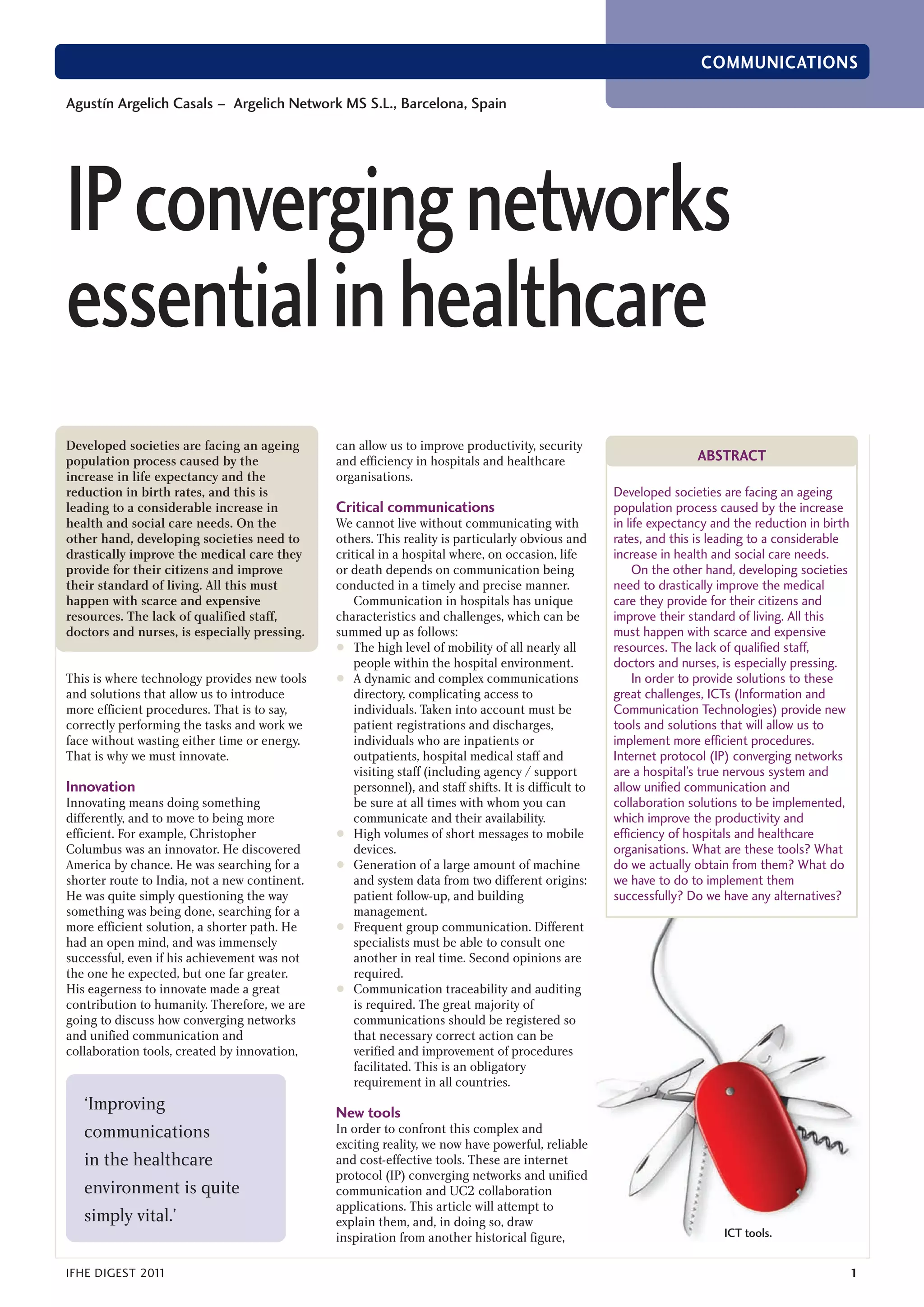 Digital transformation in healthcare ifhe digest | PDF