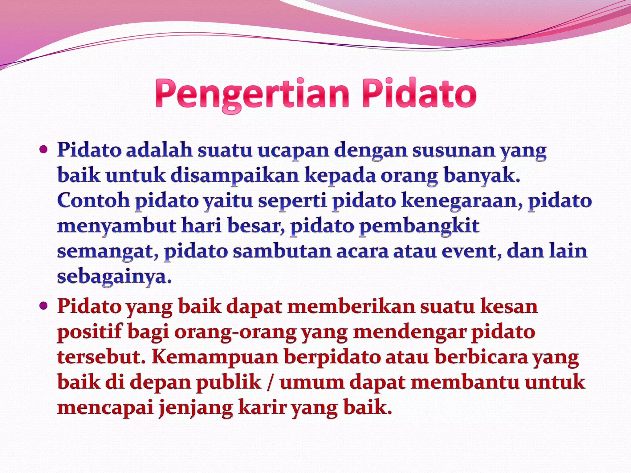 MATERI PIDATO KELAS XI | PPTX