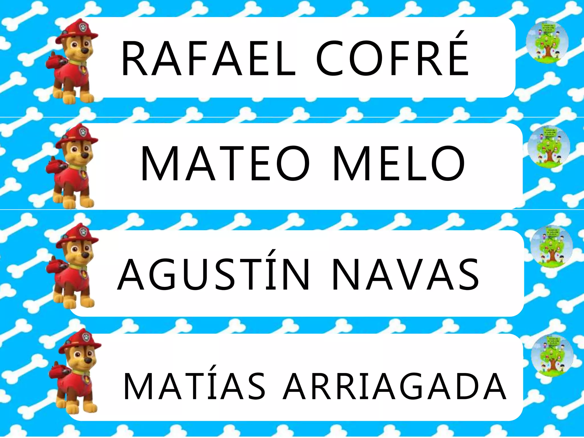 plantilla escritura de nombre editable | PPT