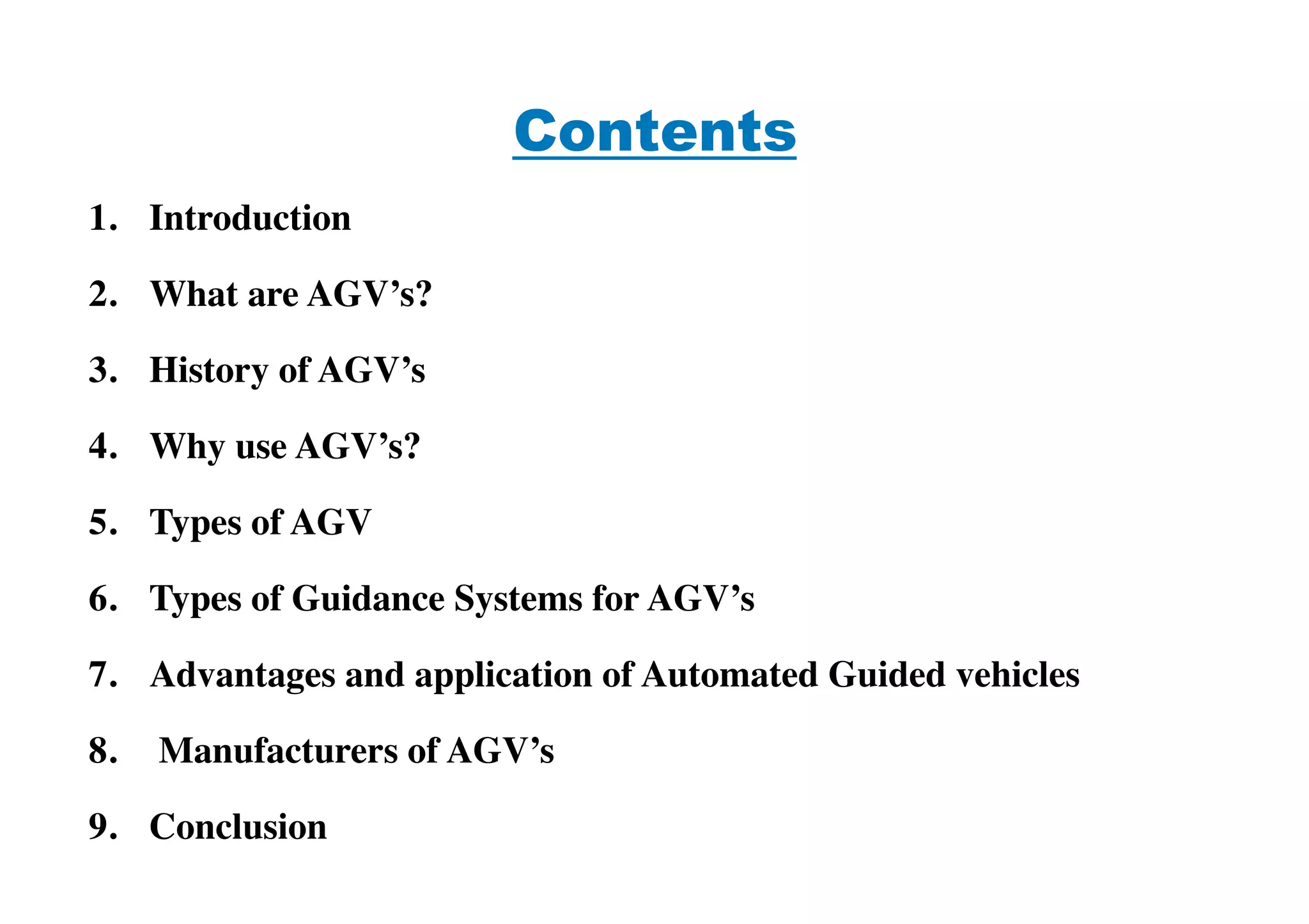 Automated Guided Vehicles | PDF