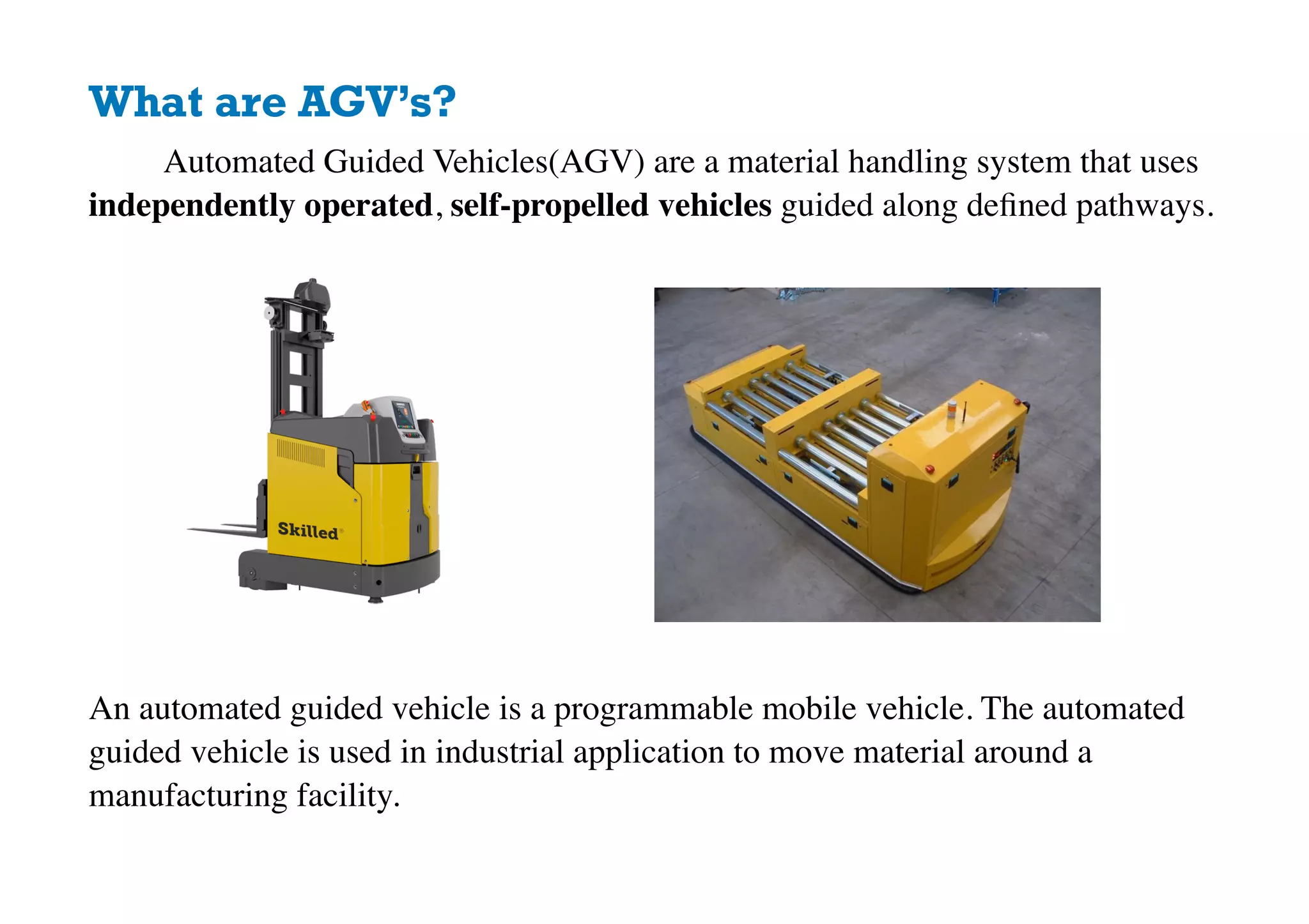 Automated Guided Vehicles | PDF