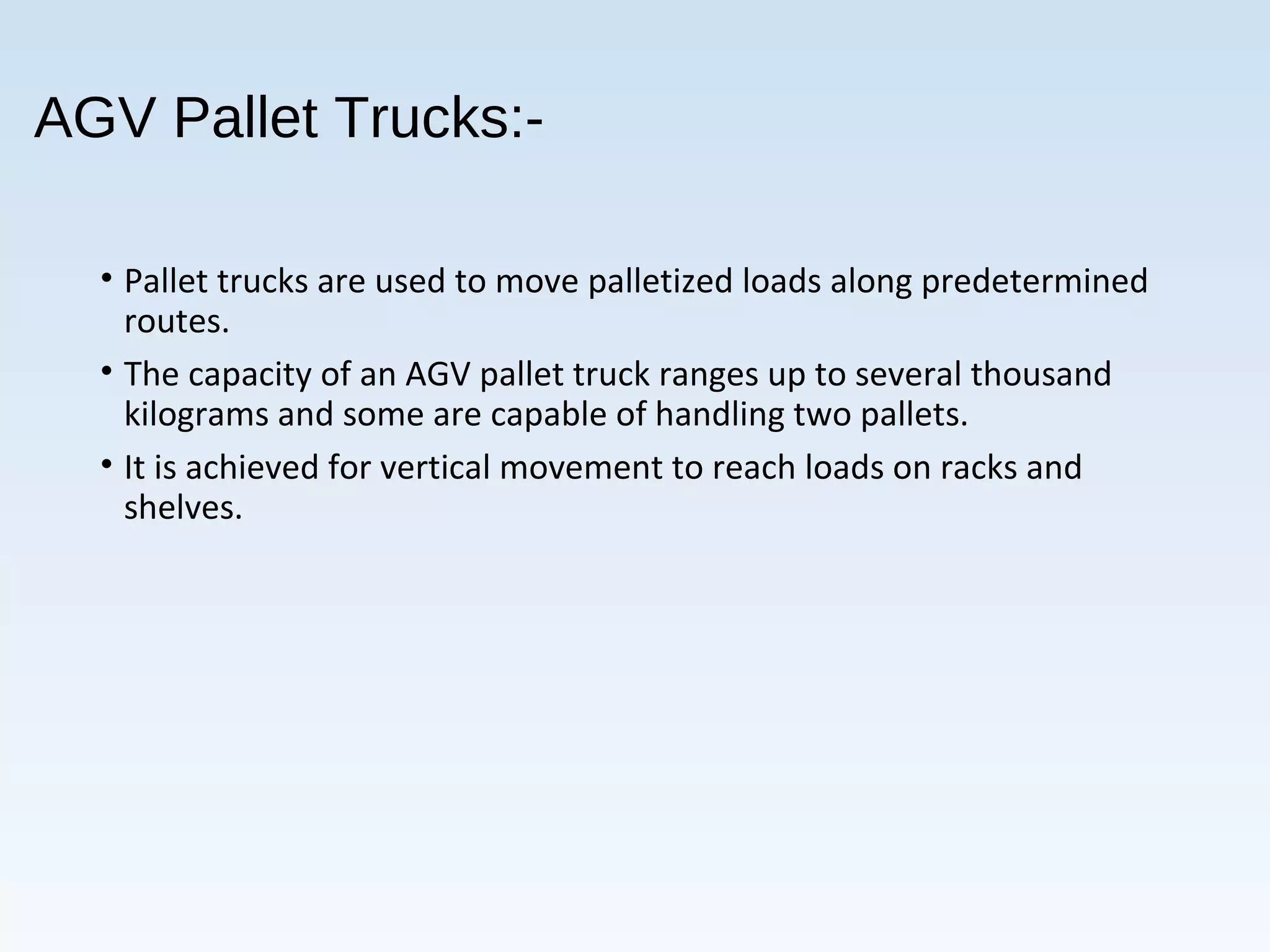 aotomated guided vehicle | PPT