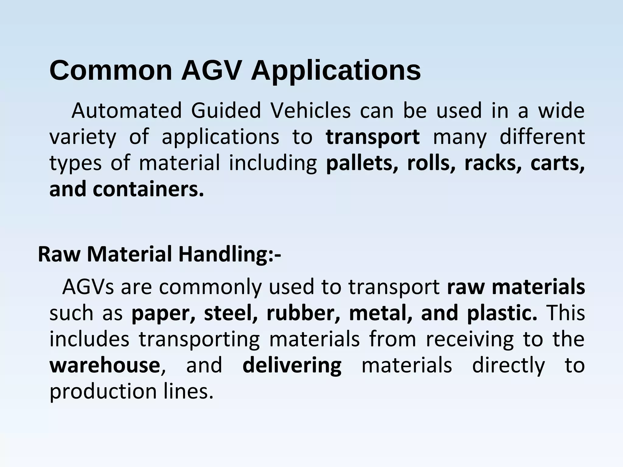 aotomated guided vehicle | PPT