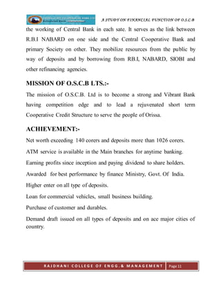 Project report of oscb 11 | DOCX