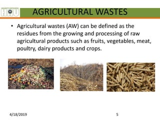 Nature of agricultural waste and their impact on environment | PPTX