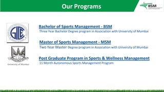 Academy of Sports Management in India | PPT