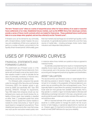 Managing Forward Curves in a Complex Market | PDF