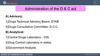 Administration of Drugs and Cosmetics Act | PPTX